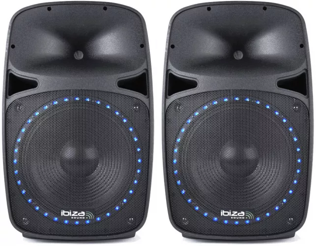Boxe Profesionale Ibiza Sounds Conectivitate Bluetooth Tuner Fm Port ...