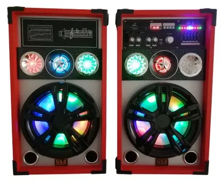 Boxe . Profesionale Karaoke Cu Lumini Rgb 50w Usb Card Bluetooth Aux ...