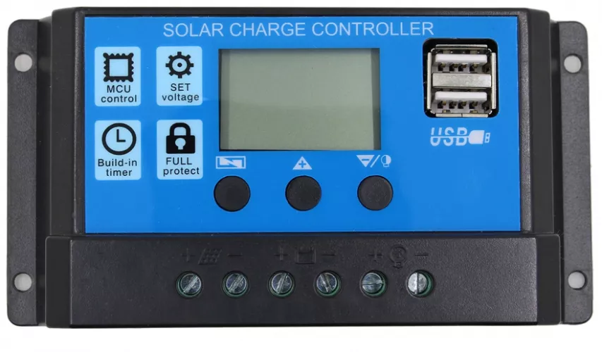 Controler 30a Regulator Solar Pwm 12v 24v Pentru Panou Fotovoltaic De Maxim