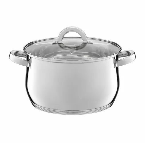 Oala inox cu capac AMBITION Berry 8.5l 26cm 60803 - domo.ro