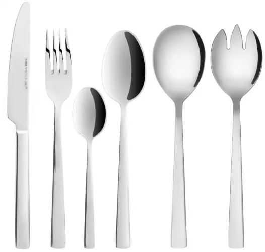 Set tacamuri inox 50 piese 12 persoane ambalate in cutie cadou AMBITION ...