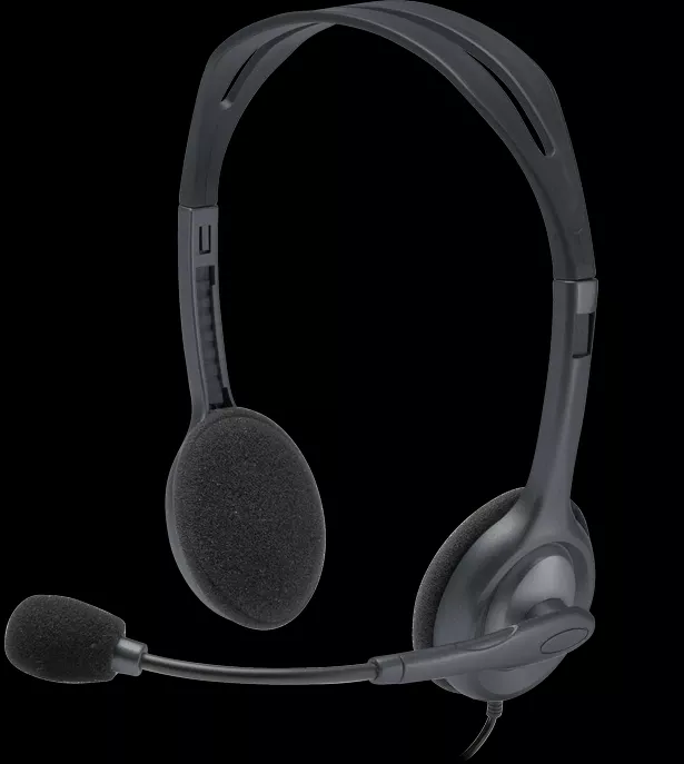 Casti cu microfon Logitech H111 Black 981-000593 981-000593 - domo.ro