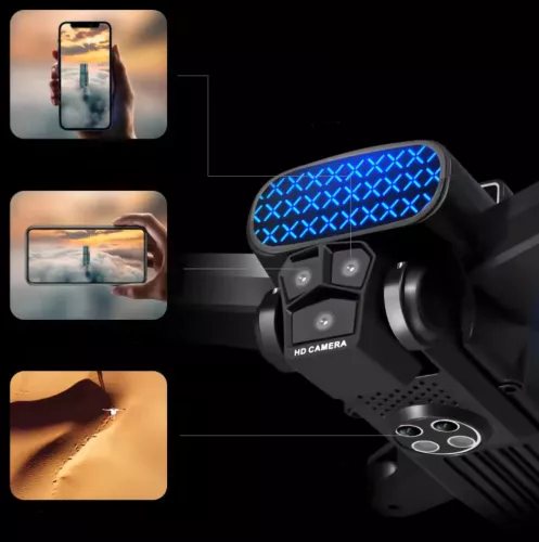 Drona cu camera si telecomanda GPS 4K HD 3.7V 1800mAh MRKT10889 - domo.ro