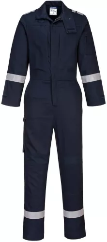 Combinezon ignifug si antistatic cu panouri elastice ventilatie la ...