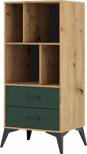 Polita stejar artisan verde inchis LUGON 2S LU5 tk-0000393886 - domo.ro