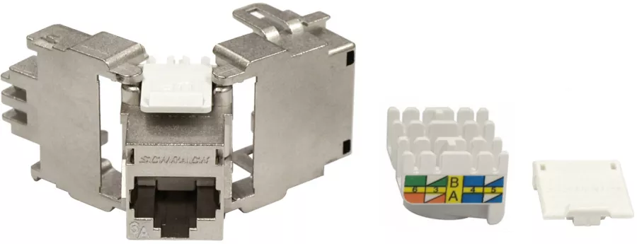 Modul RJ45 ecranat Schrack Cat.6a ISO/IEC 11801 AMD2 TOOLLESS LINE