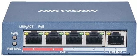 Switch 4 porturi 100 Mb PoE 1 port uplink RJ45 100 Mb SMART Management ...