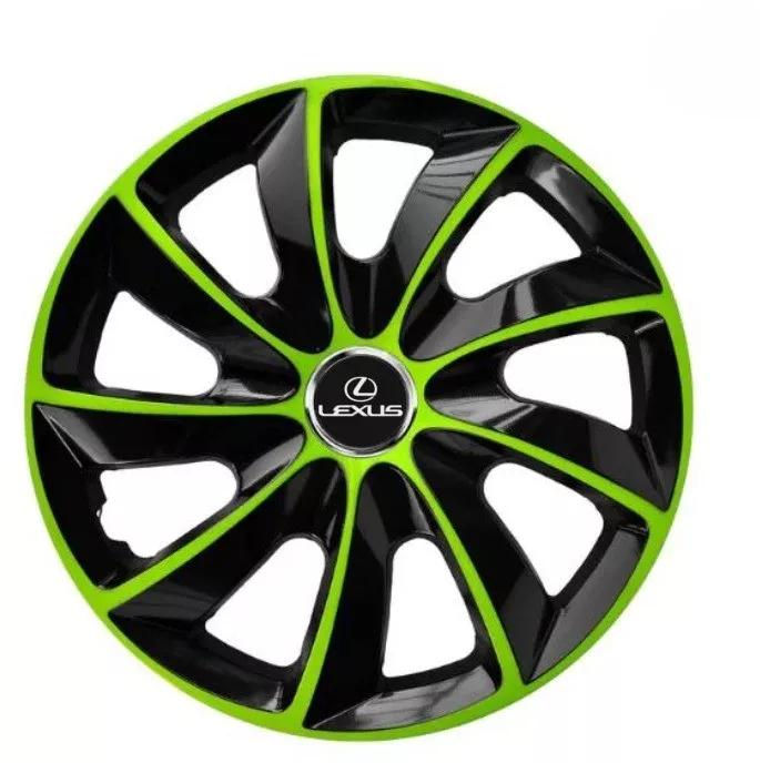 Set 4 Capace Roti pentru Lexus model Extra Stig Green & Black R16 LEXUS ...
