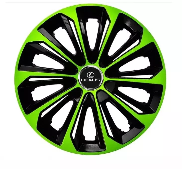 Set 4 Capace Roti pentru Lexus model Extra Strong Green & Black R16 ...