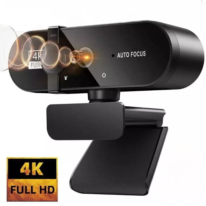 Camera Web Full HD 4K Plug and Play Autofocus 60fps Antishake Functie ...
