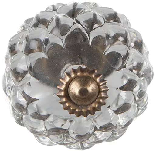 Set 4 butoni mobilier sticla GLS 4x4 cm 64484 - domo.ro