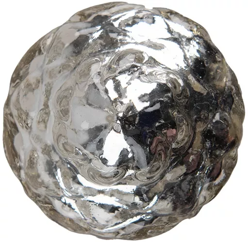 Set 4 butoni mobilier sticla transparenta 6x6 cm 65209 - domo.ro