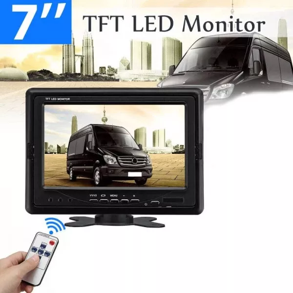 Monitor display LED auto de 7 inch cu telecomanda MRKT10193 - domo.ro