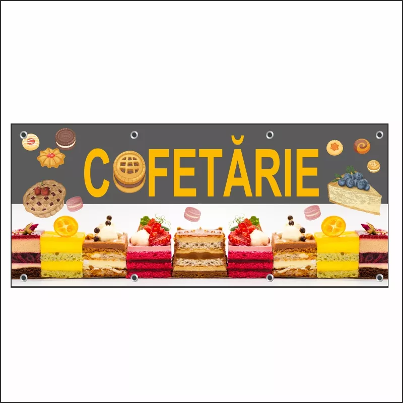 Banner MEDIA Cofetarie model 2 250 x 100 cm BANIMG164 - domo.ro