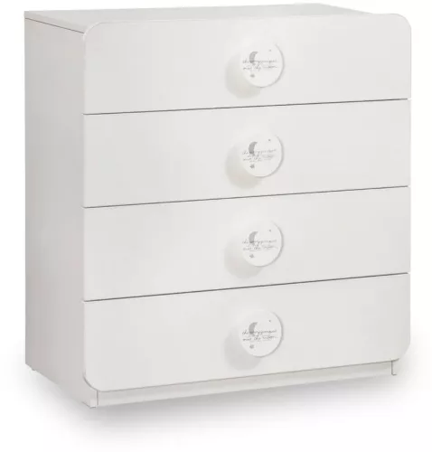 Comoda cu 4 sertare pentru camera copii colectia Baby Cotton 1jlu ...