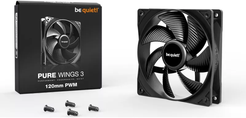 Ventilator radiator be quiet! Pure Wings 3 120mm PWM Black bl105 - domo.ro
