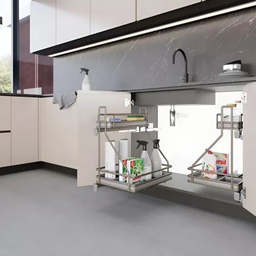 Cos Jolly Inoxa sine pe stanga Grass Dynamic XP cu amortizare pentru ...