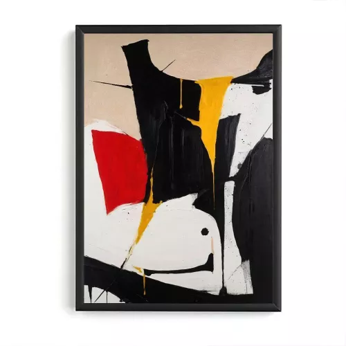 Tablou abstract model Modern Painting - 12 Alba 60 x 90 cm 1001879 ...