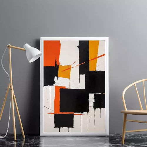 Tablou abstract model Modern Painting - 20 Neagra 60 x 90 cm 1001979 ...