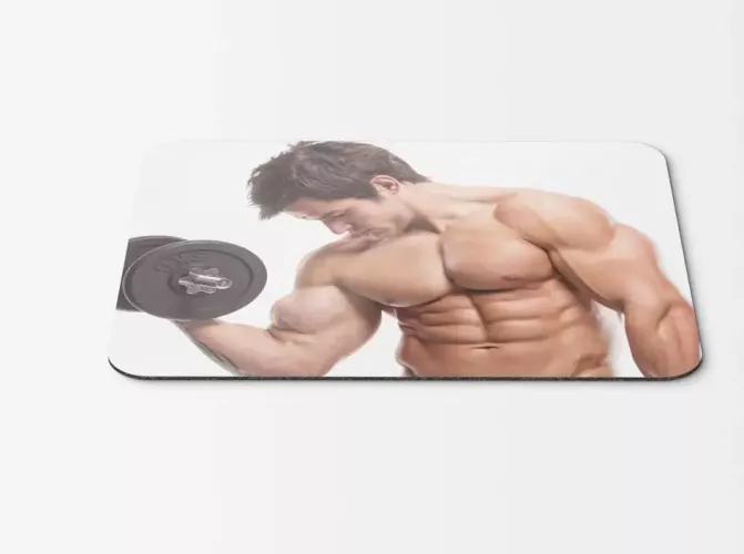 Mouse Pad Dumbbells Six Pack Fitness Biceps Male Fitness Exercise - 21. ...