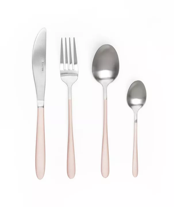 Set tacamuri inox SALTER Metallic 16 piese 4 persoane 713110 - domo.ro