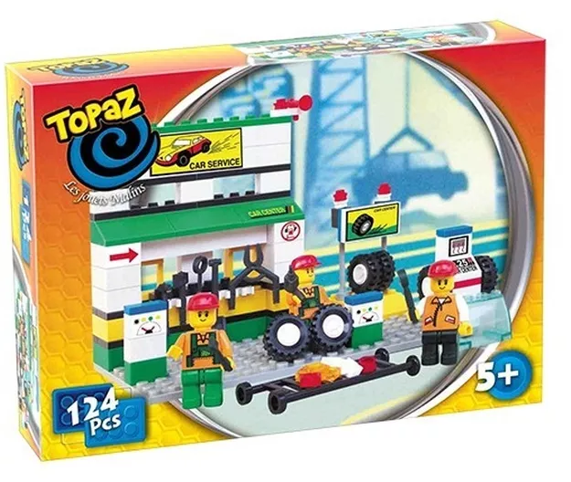 Set de construit tip lego-Service auto-124 piese T27639 - domo.ro