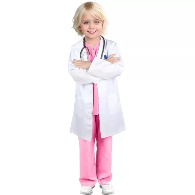 Costum Doctor pentru copii Set cu Stetoscop de jucarie Tesatura fina 3 ...