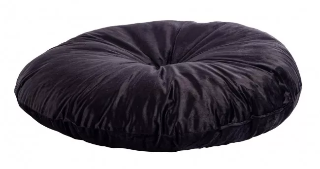 Set 4 perne podea catifea neagra Artemis 90 cm 0463715 - domo.ro