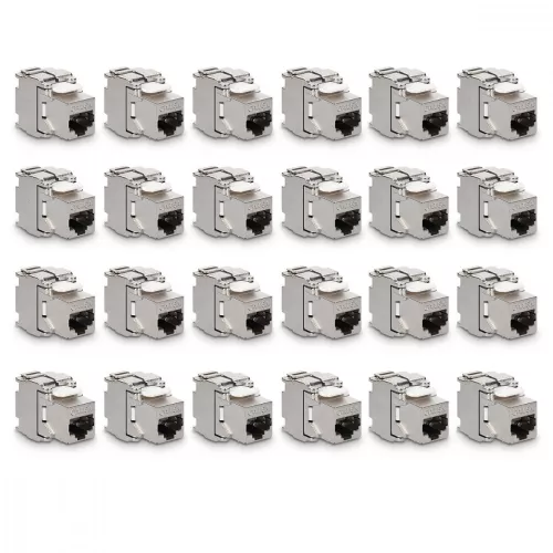 Set 24 Mufe CAT6A de 10 Gbit pentru cabluri Ethernet RJ45 Kwmobile ...