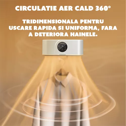 Uscator electric de rufe CYBERDUST haine Portabil Pliabil Uscare rapida ...