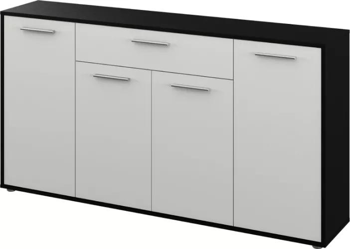 Comoda culoare alba neagra LUNIA tk-0000365104 - domo.ro