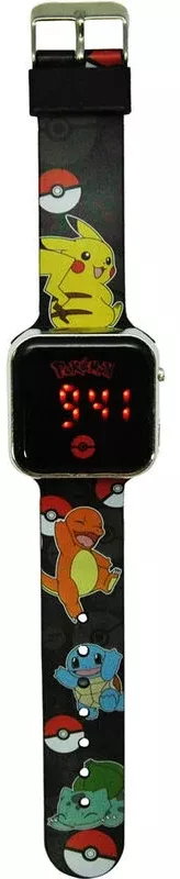 Ceas de mana copii led Pokemon Negru qfzk_953236193 - domo.ro