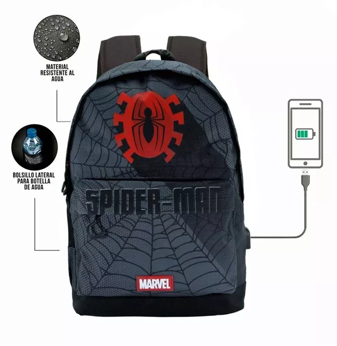 Ghiozdan Marvel HS Spider-Man 45 x 30 x 18 cm Negru 45 x 30 x 18 cm ...