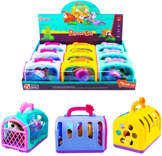 Catelusi cu accesorii si cusca 9 set/display s0a4_996845934 - domo.ro