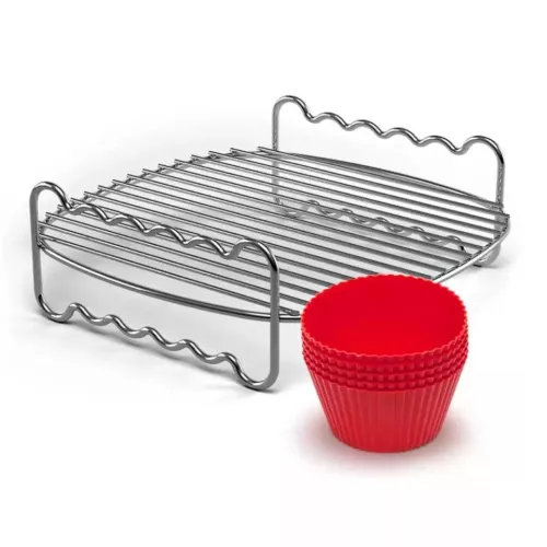 Set gratar Philips Airfryer - Party Master Kit 1 gratar grill + 7 forme ...