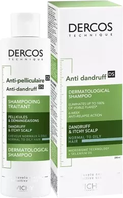 Sampon anti-matreata pentru scalpul si parul gras Vichy DERCOS 200 ml