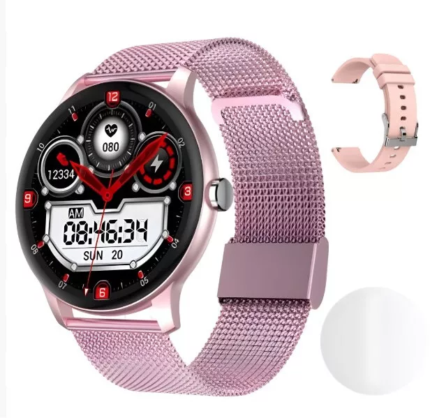 Smartwatch Techbasics SlimPro Apeluri Bluetooth Ecran 1.3 Notificari ...