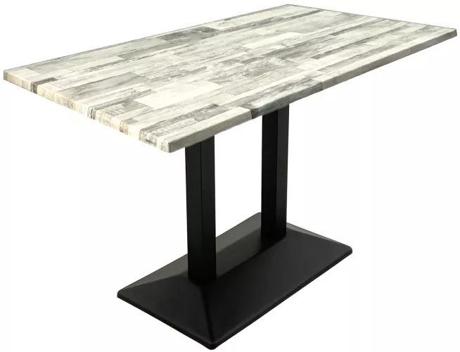 Masa de bar exterior/interior dreptunghiulara Raki White Block ...