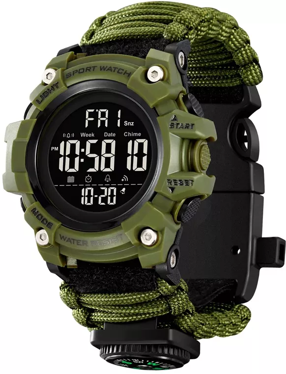 Ceas barbatesc de mana Tio® Supravietuire Busola Sport Stil Militar ...