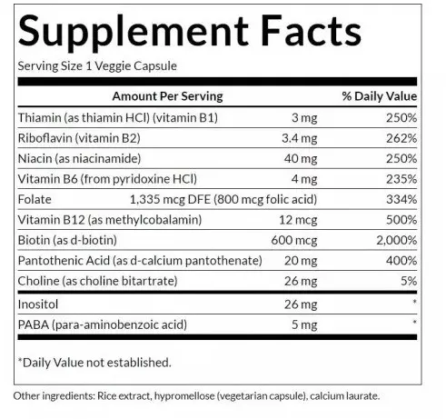 Daily B-Complex 100 Capsule Swanson jic0_190955222 - domo.ro
