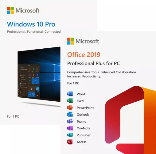 Windows 10 + Office 2019 Licente Electronice Business WIN10OFF19RFR ...