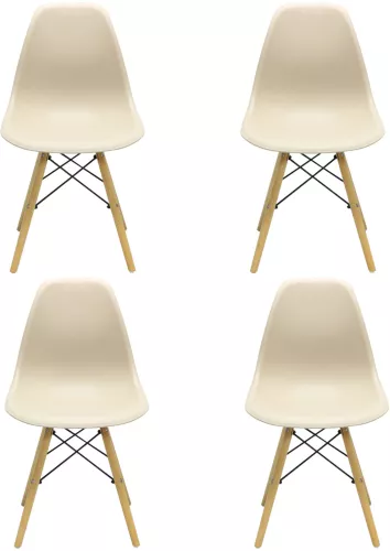 Set 4 Scaune Maya Bej - domo.ro