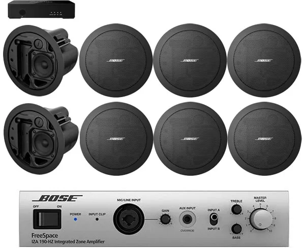 Bose Ceiling Speakers WiFi Freespace FS2C-IZA190 8 boxe Negru 207466 - domo.ro