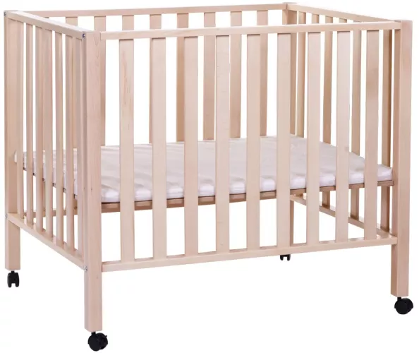 Tarc Childhome 94 cu roti 75x95 cm Lemn Natural CH-PA94NA - domo.ro