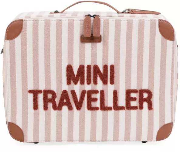 Valiza pentru copii Childhome Mini Traveller Nude/Alb CH-CWSCKSTNR ...