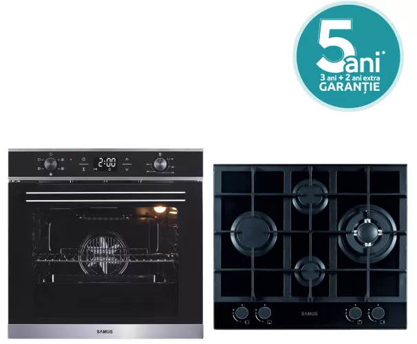Pachet incorporabil Samus Cuptor SC625GDX5 Clasa A 2000W 75L Semi grill ...