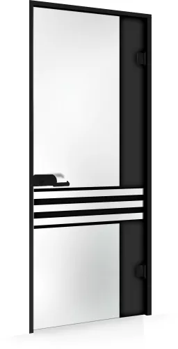 Usa batanta Studio Black model Orbit negru pentru gol 70x198 cm cu toc ...