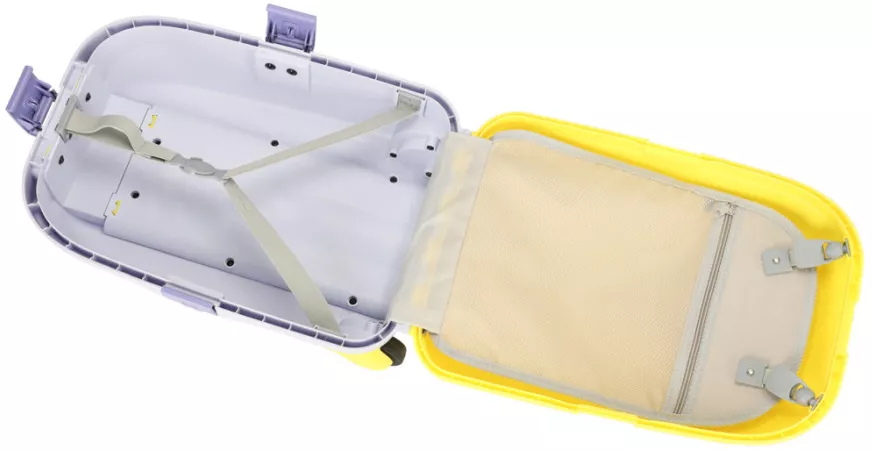 Troler Voiaj Pentru Copii Cu Roti silentioase autocolante nume galben ...