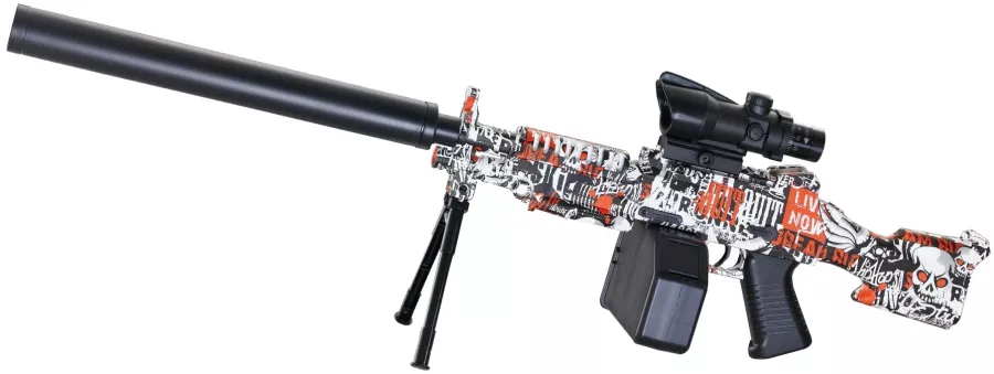 Mitraliera de jucarie electrica Flippy cu bile de hidrogen de gel gun ...