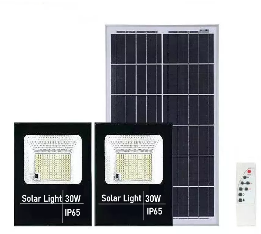 Set 2 proiectoare LED SMD 30W cu incarcare solara Flippy panou solar cu ...